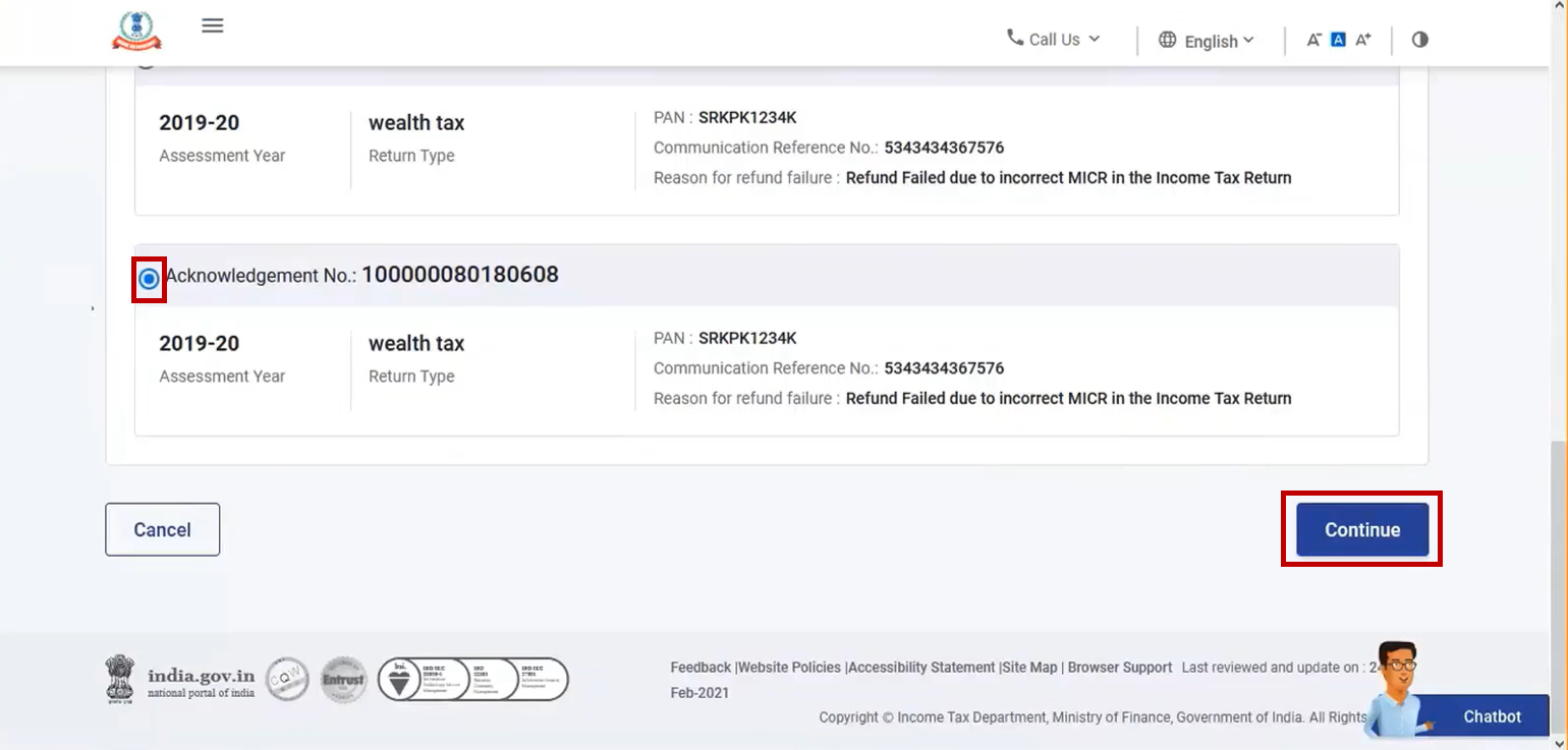 Raise Service Request User Manual | Income Tax Department
